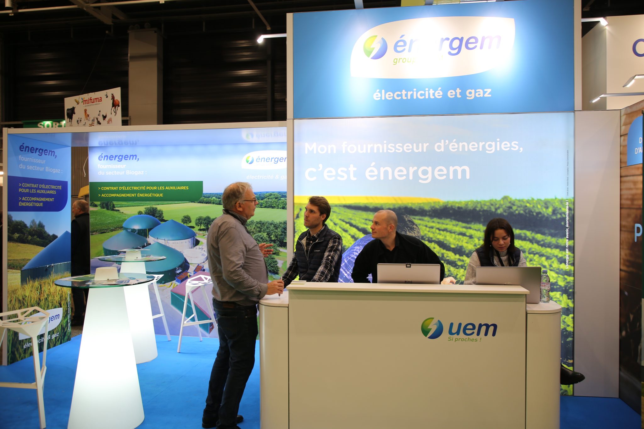 énergem présente sur le salon AGRIMAX 2023 - Groupe UEM